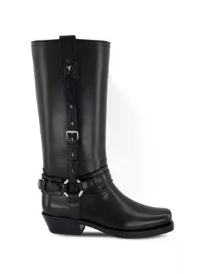 Fendi Count Buckle-strap Boots - Black