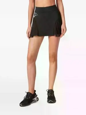 PLEIN SPORT Mesh-panel Logo-print Cover-up Skirt