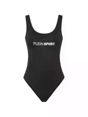 PLEIN SPORT Monokini Logo-print Scoop-neck Swimsuit
