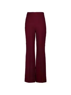 Roland Mouret Wide-leg Silk-blend Trousers - Red