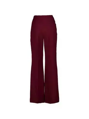 Roland Mouret Wide-leg Silk-blend Trousers - Red