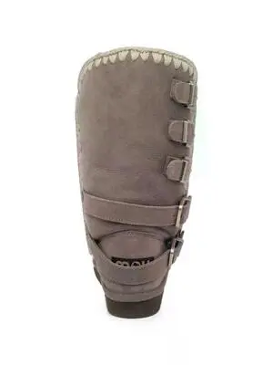 Mou Eskimo Buckle-fastening Crochet-trim Boots