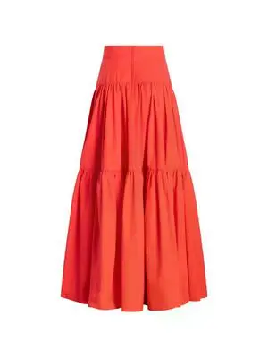 Dolce & Gabbana Long Cotton Poplin Skirt