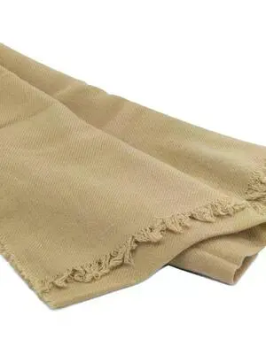 Destin Fringed Cashmere Scarf - Neutrals