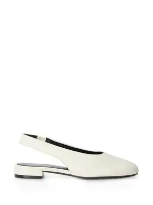 STUART WEITZMAN Lenny Leather Slingback Pumps