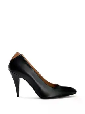 JIL SANDER Pointed-toe V-shaped Back Pumps - Black