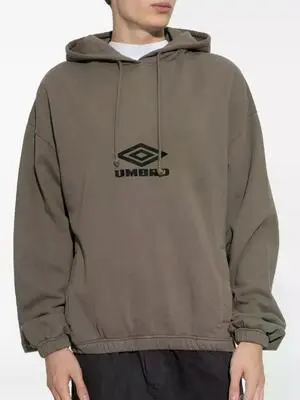 UMBRO Logo-embroidered Drawstring Hoodie