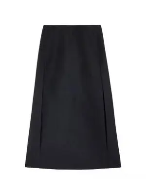 JIL SANDER Silk Faille Skirt - Black