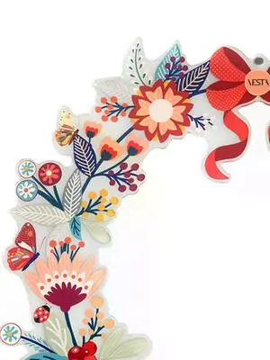 VESTA Noelia Floral-print Wreath