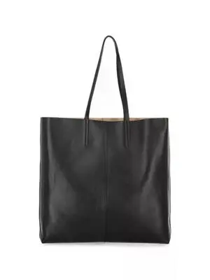 Carven Jean Logo-embossed Leather Tote Bag