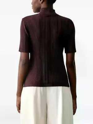 Marc O'polo Ribbed-knit Short-sleeve Top