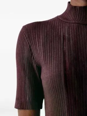 Marc O'polo Ribbed-knit Short-sleeve Top