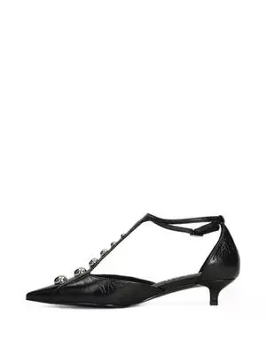 BIBI LOU Carinna Studded T-bar Pumps