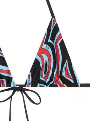 Emilio Pucci Labirinto-print Bikini Top