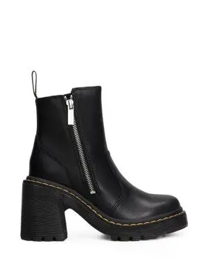 Dr. Martens Spence Side-zip Block-heel Ankle Boots