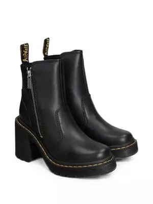 Dr. Martens Spence Side-zip Block-heel Ankle Boots