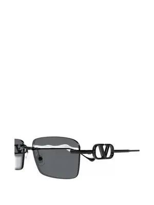 Valentino Garavani Vlogo Rectangle-frame Sunglasses