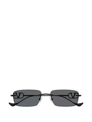 Valentino Garavani Vlogo Rectangle-frame Sunglasses