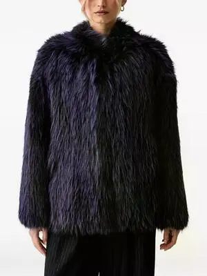 Patrizia Pepe Faux-fur Jacket - Blue