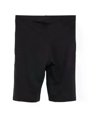 BASERANGE Elasticated-waist Cycling Shorts - Black
