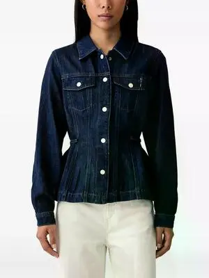 Marc O'polo Tie-waist Peplum Denim Jacket