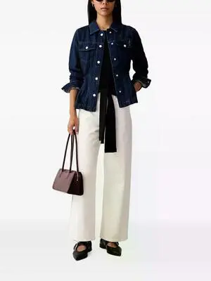 Marc O'polo Tie-waist Peplum Denim Jacket
