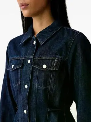 Marc O'polo Tie-waist Peplum Denim Jacket