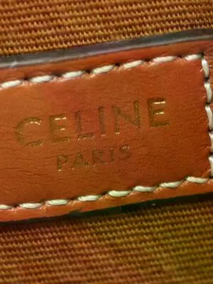 Celine 2000-2026 Medium Triomphe Coated Canvas Heart Satchel