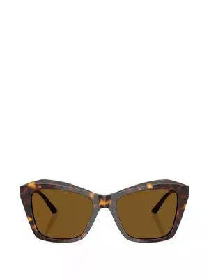 JIMMY CHOO Geometric-frame Tinted Sunglasses - Brown