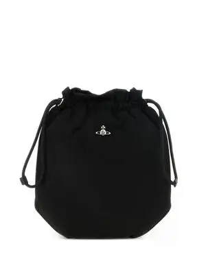 VIVIENNE WESTWOOD Orb Drawstring Bucket Bag - Black