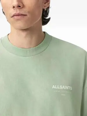 ALLSAINTS Underground Logo-print Crew-neck T-shirt - Green