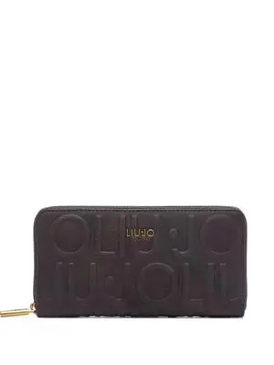 Liu Jo Large Wallet With Logo - Brown