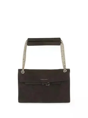 Orciani Venus Nabucco Suede Shoulder Bag - Brown