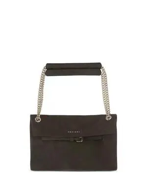 Orciani Venus Nabucco Suede Shoulder Bag - Brown