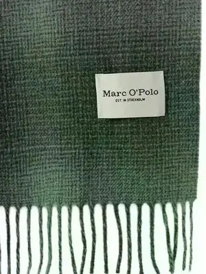 Marc O'polo Check Fringed Scarf