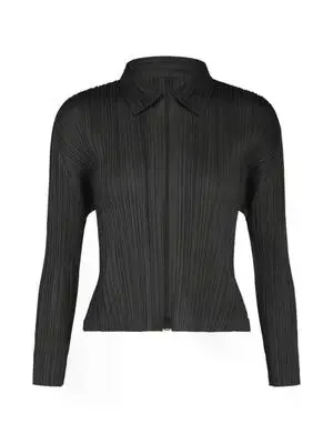 Issey Miyake Pleated Zip-up Shirt
