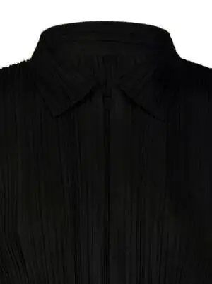 Issey Miyake Pleated Zip-up Shirt