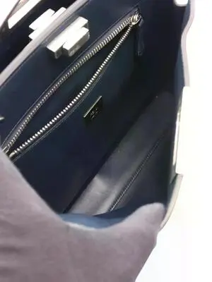 Fendi 2000-2010 Large Leather Peekaboo Essential Satchel