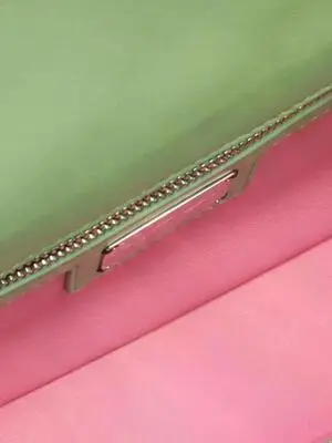 BVLGARI 2010-2026 Leather Serpenti Cabochon Chain Crossbody Bag