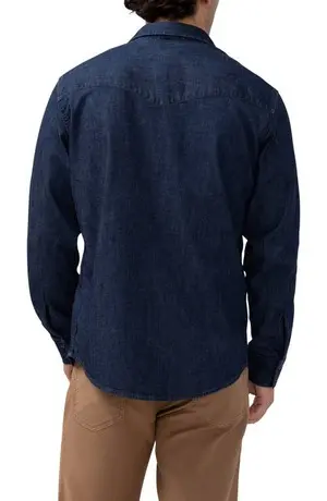 SILVER JEANS CO. Long Sleeve Denim Western Shirt