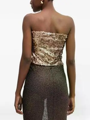 HAVEONE Sequin-embellished Bandeau Top