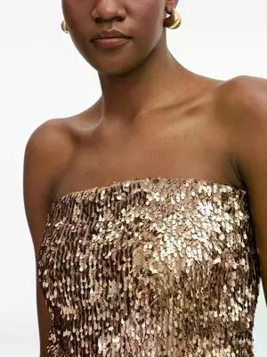 HAVEONE Sequin-embellished Bandeau Top