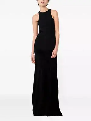 CAYET Elle Ribbed-knit Maxi Dress