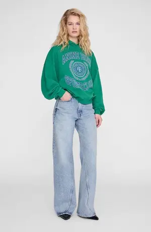ANINE BING Harvey Sweatshirt Collegiate - Green