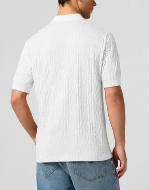 Philipp Plein Jacquard Polo T-shirt Monogram