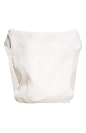 Staud Larissa Off The Shoulder Silk Top - Ivory