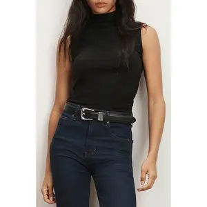 Veronica Beard Mylie Ruched Sleeveless Top - Black