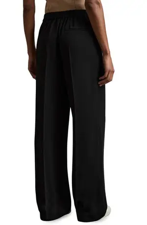 REISS Eden Pleated Wide Leg Pants