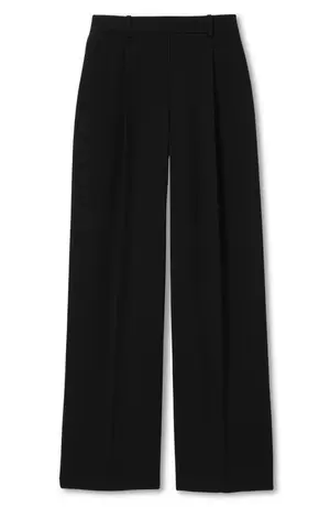 REISS Eden Pleated Wide Leg Pants