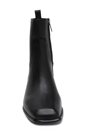 Steve Madden Birdette Leather Boot - Black Leather